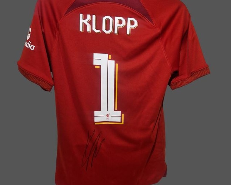 Jurgen Klopp's Liverpool 2022/23 Signed Official Shirt - CharityStars