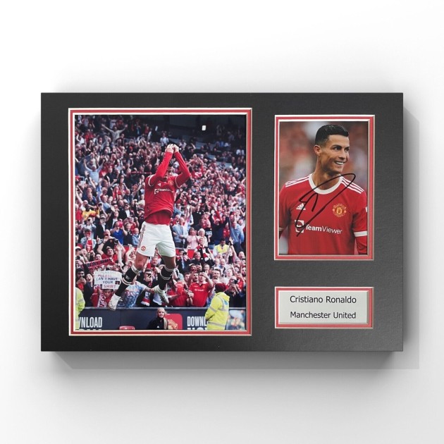 Cristiano Ronaldo Manchester United Signed Display - CharityStars