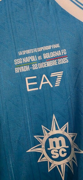 Di Lorenzo's Signed Unwashed Shirt, Napoli vs Bologna Italian Supercup ...