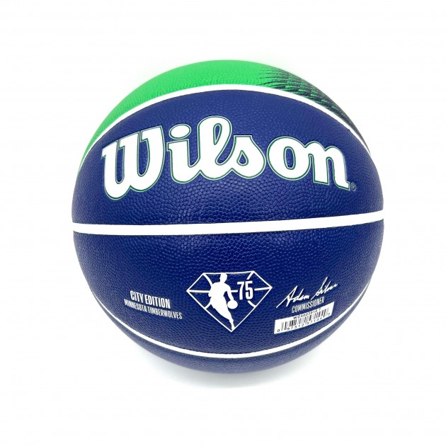 Anthony Edwards Signed Minnesota Timberwolves Basketball - CharityStars
