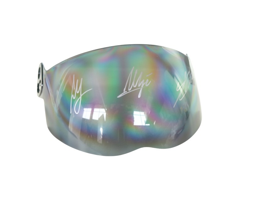 Scuderia Ferrari Visor - Signed by Carlos Sainz, Charles Leclerc and ...