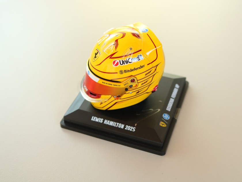 Hamilton's Scuderia Ferrari Signed Helmet Scale 1:5, 2025 - Signed by ...
