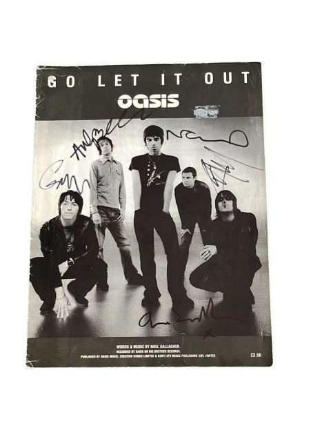 Oasis Signed Book Of Sheet Music - CharityStars