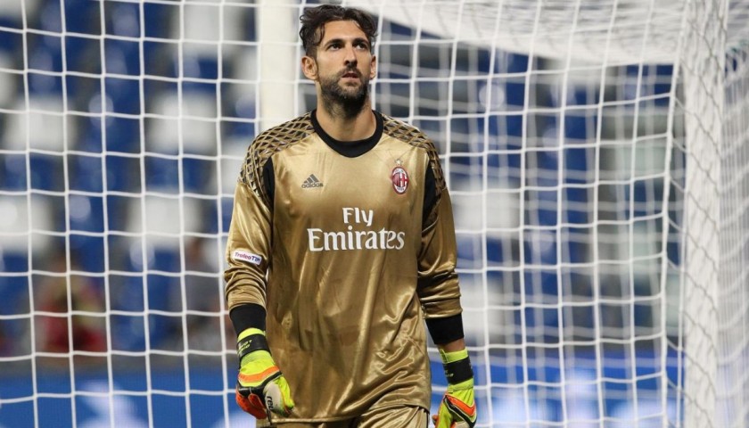 Diego Lopez's AC Milan Match Shirt, 2016/17 - CharityStars