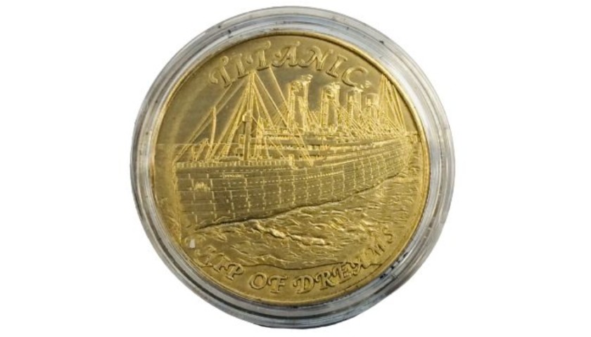 Authentic & Original Coal Coin from the RMS Titanic - CharityStars