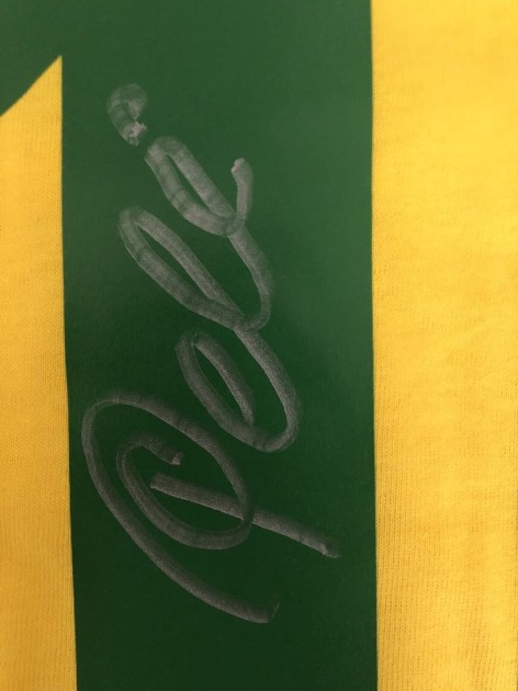 Pele Official Brazil Signed Shirt - CharityStars