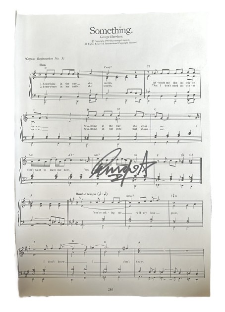 Spartito autografato di Ringo Starr - CharityStars