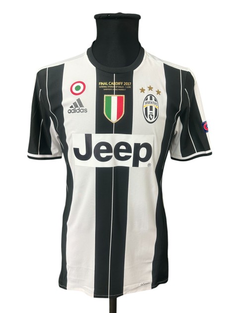 Chiellini's Juventus Issued Shirt, UCL Final Cardiff 2017 - CharityStars