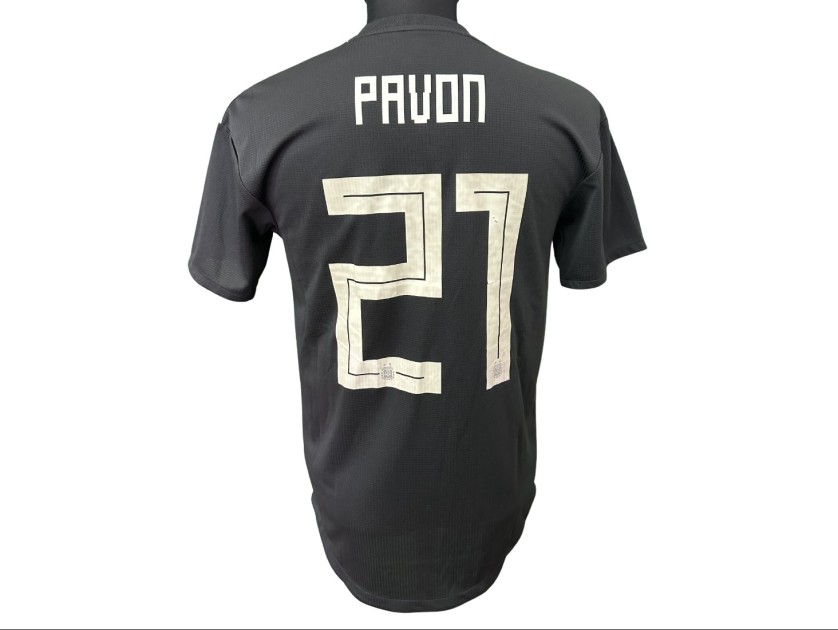 Pavon Issued Shirt, Argentina vs Italy 2018 - CharityStars