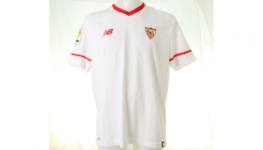 Sirigu Official Sevilla Signed Shirt, 2017/18 - CharityStars