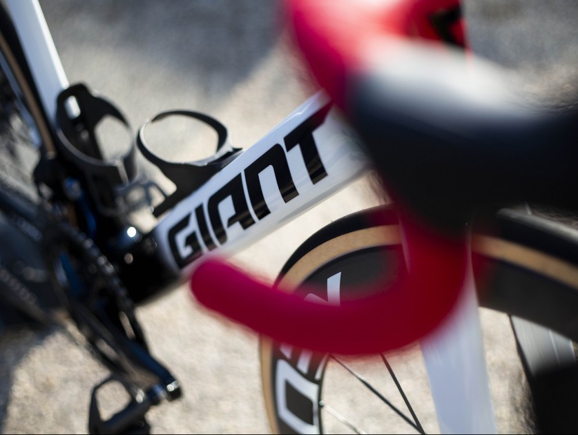 Filippo Zana's Italian Flag Giant Bicycle Used for Giro d'Italia 2023 ...