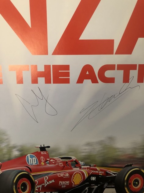 Official Formula 1 Poster, Monza 2024 - Signed by Leclerc and Sainz ...