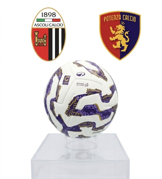 First Goal Serie C Play-Off Signed Match-Ball, Ascoli vs Potenza 2026 ...