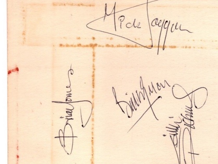 The Rolling Stones Signed Book Page - CharityStars
