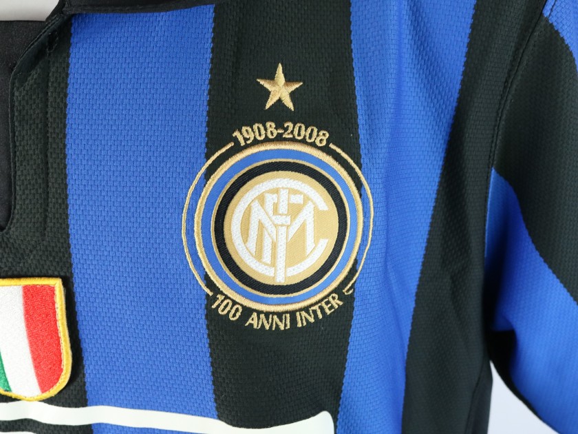 Maglia ufficiale Inter, 2007/08 - Autografata da Javier Zanetti ...