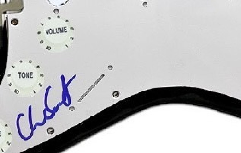 Chad Smith of the Red Hot Chili Peppers Signed Guitar - CharityStars