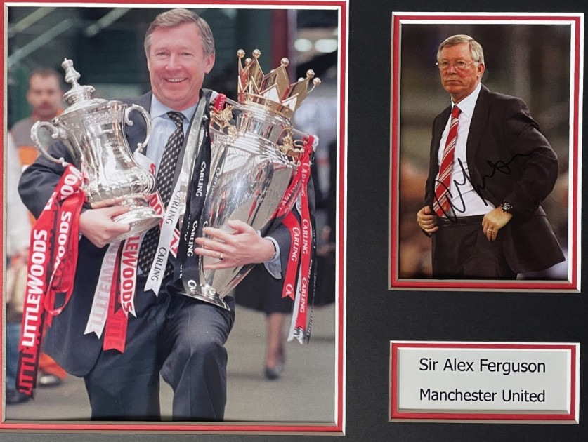 Display Alex Ferguson Manchester United - Autografato - CharityStars