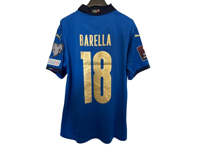 Maglia Gara Barella Italia Vs Macedonia Del Nord 2022 CharityStars Maglia Gara Barella Italia Vs Macedonia Del Nord 2022 CharityStars