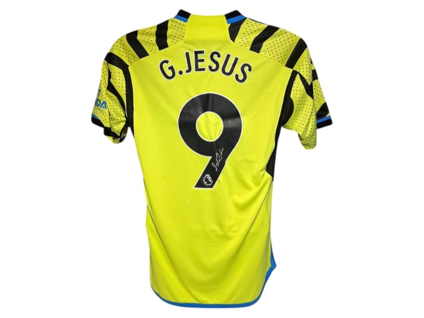 Gabriel Jesus Official 23/24 Arsenal Signed Football Shirt - CharityStars