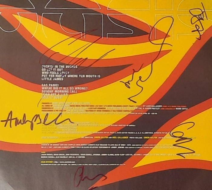 Oasis Signed Vinyl LP - CharityStars