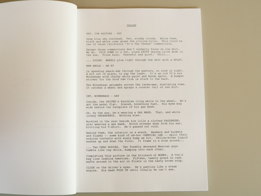 Breaking Bad - Original Script - CharityStars