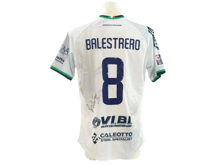Maglia Balestrero Unwashed Crotone vs Feralpisalò, 2025 - Autografata ...