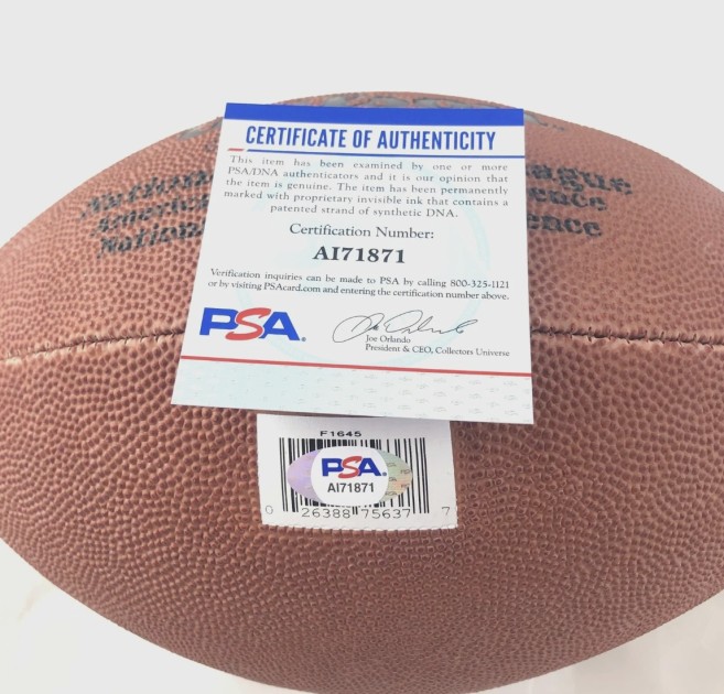 Official Football - Signed by Peyton Manning - CharityStars