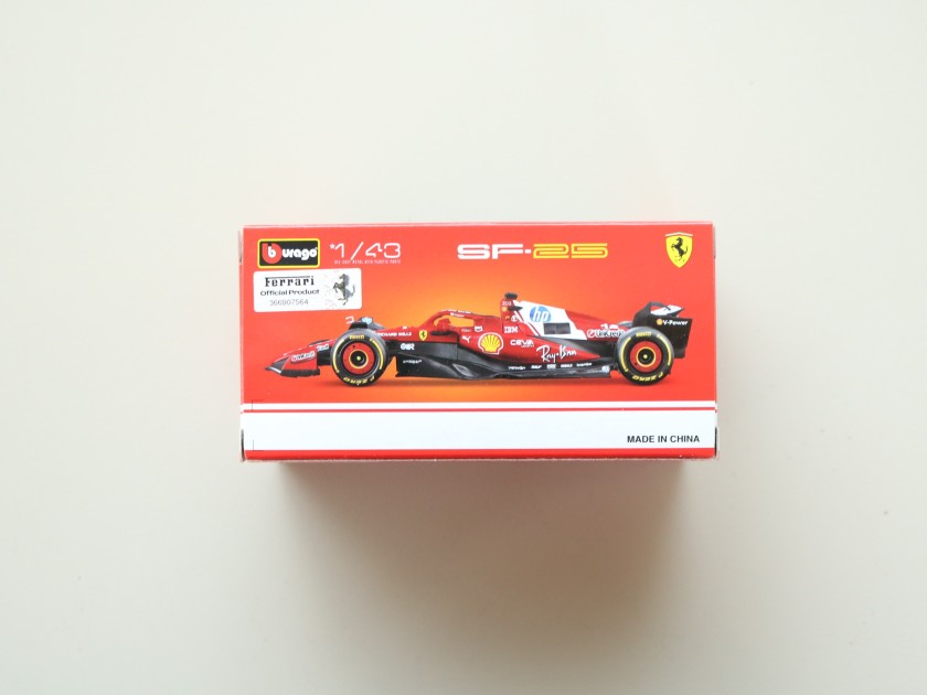 Ferrari SF25 Scale Model – Signed by Hamilton and Leclerc - CharityStars