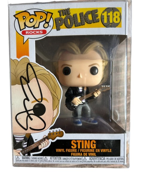 Sting of The Police Signed Funko Pop - CharityStars