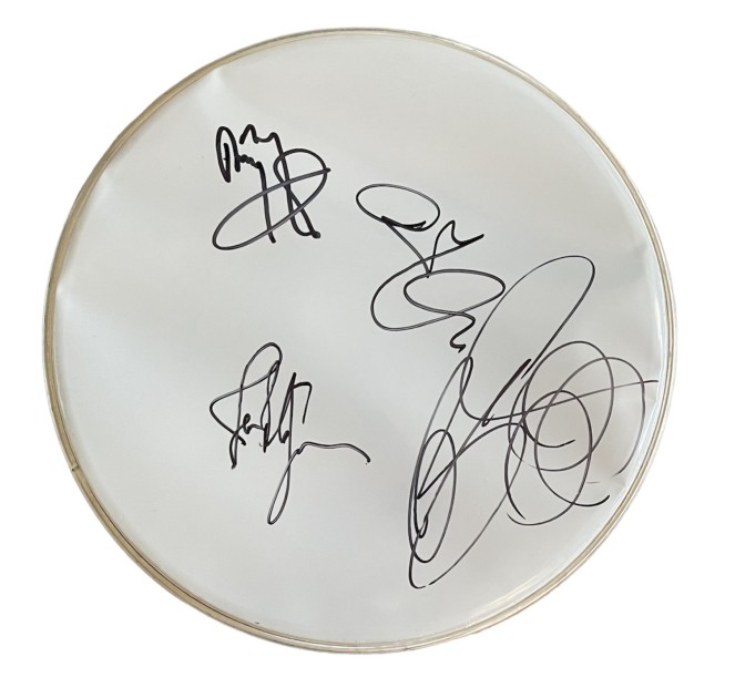 Led Zeppelin Signed Drum Skin - CharityStars