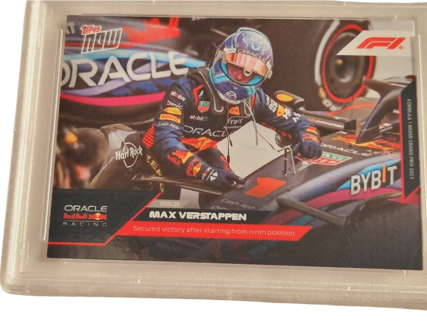 Max Verstappen Topps Now Formula 1 Card 2023 - CharityStars