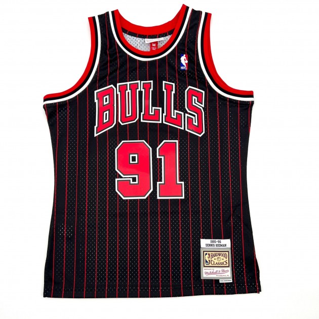 Dennis Rodman Signed Mitchell&Ness Chicago Bulls Jersey - CharityStars