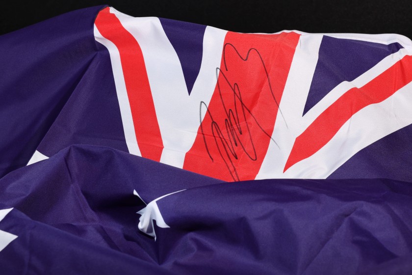 Australian Flag Signed by Red Bull KTM Factory Racing Pilot Jack Miller ...