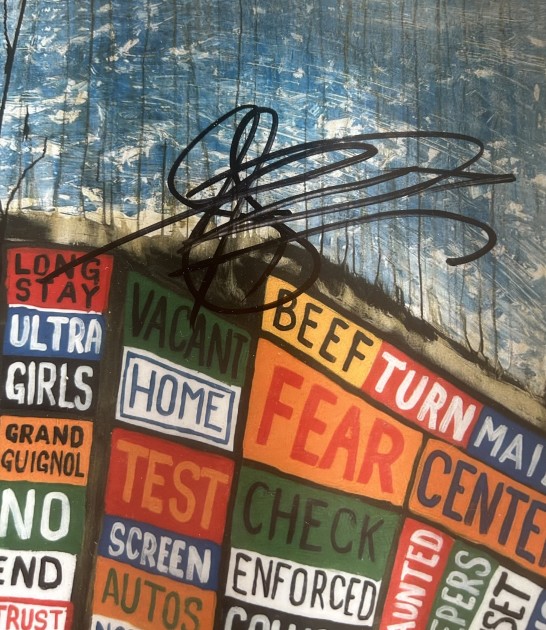 Radiohead Signed 'Hail To The Thief' Album Print - CharityStars