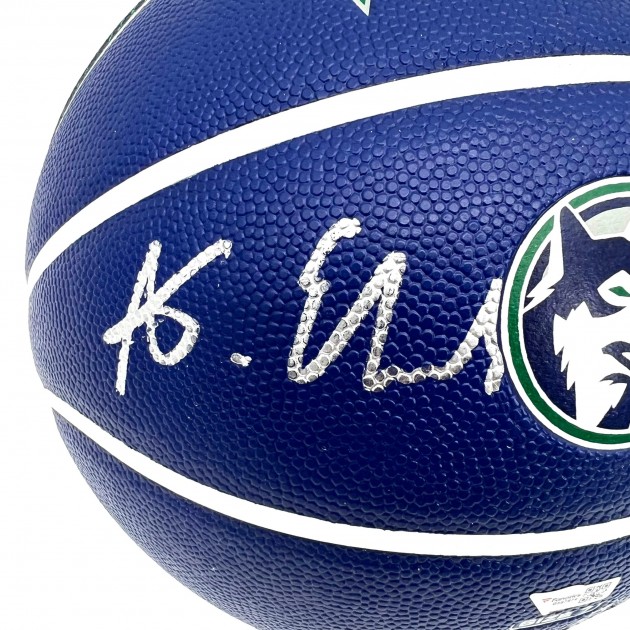 Anthony Edwards Signed Minnesota Timberwolves Basketball - CharityStars