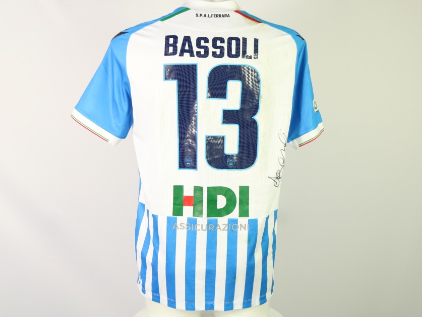 Bassoli Unwashed and Signed Shirt, SPAL vs Ancona 2023 - CharityStars