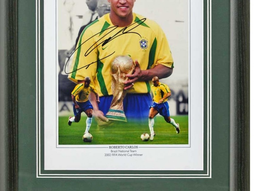 Roberto Carlos Signed Photo Montage - CharityStars