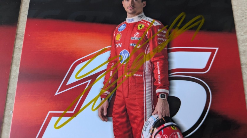 Promocard Hamilton e Leclerc, 2026 - Autografate - Memorabilia ...