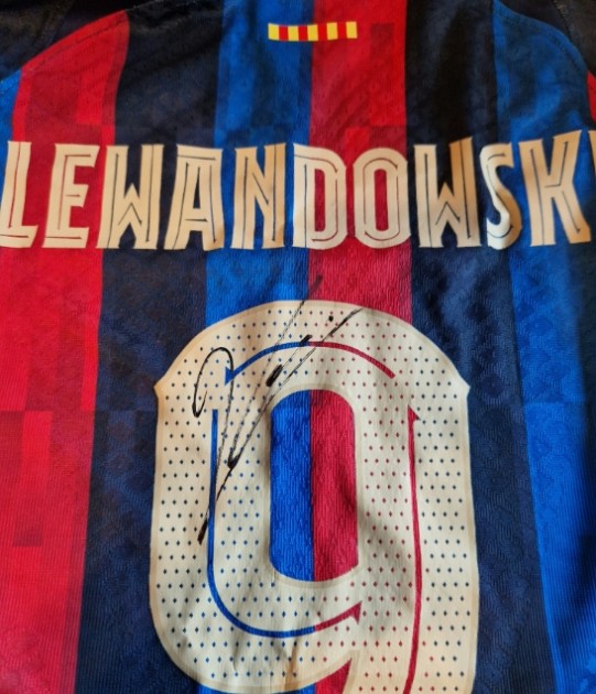 Lewandowski FC Barcelona Signed Shirt - CharityStars