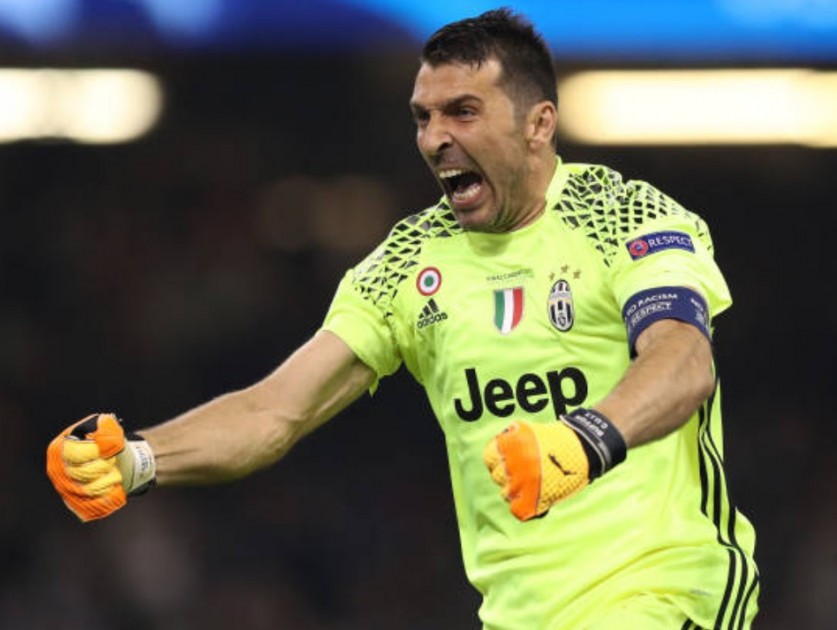 Buffon's Juventus Match Shirt, Final Cardiff 2017 - CharityStars