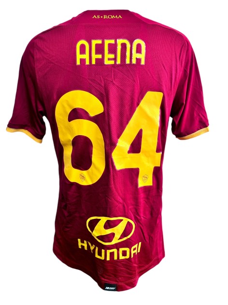 Afena-Gyan's Roma Issued Shirt, 2021/22 - CharityStars