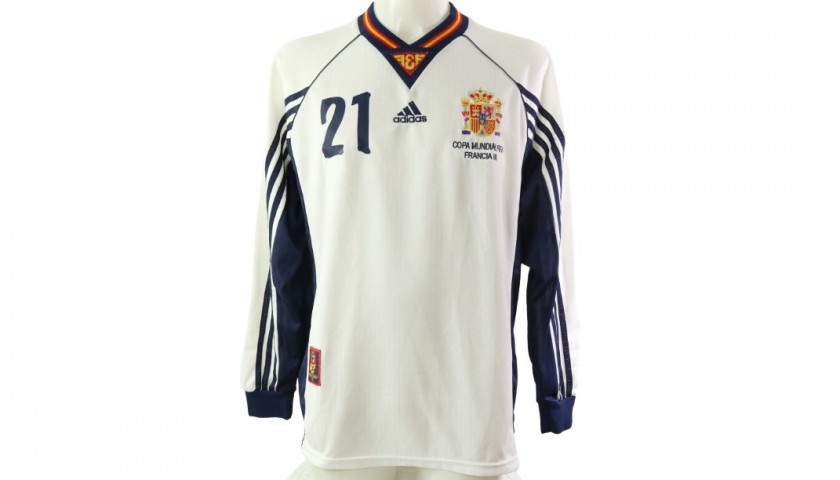 Luis Enrique's Match Shirt, Spain WC 1998 - CharityStars