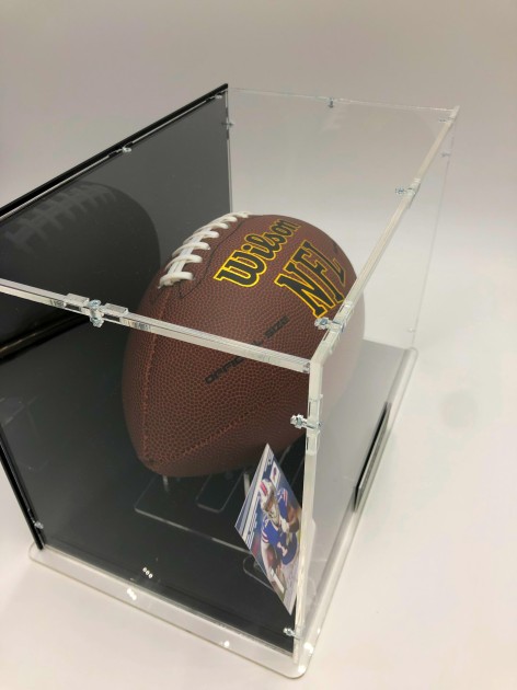 Stefon Diggs Signed Football In Display Case - CharityStars