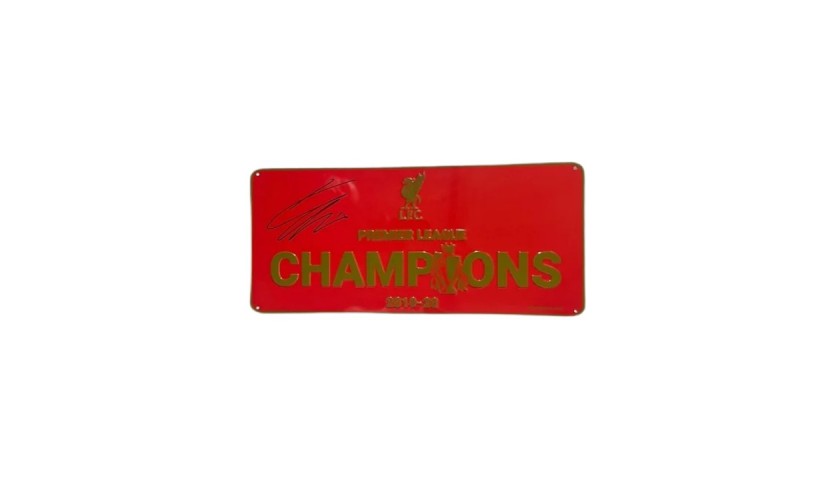 Jürgen Klopp's Signed Liverpool Premier League Champions Sign ...