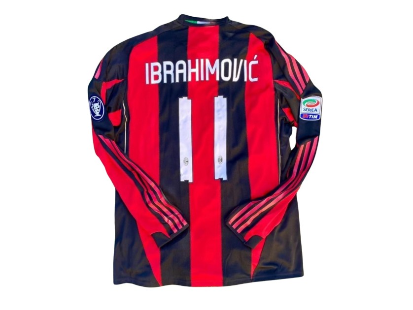 Ibrahimovic's Milan Match-Worn Shirt, 2010/11 - CharityStars