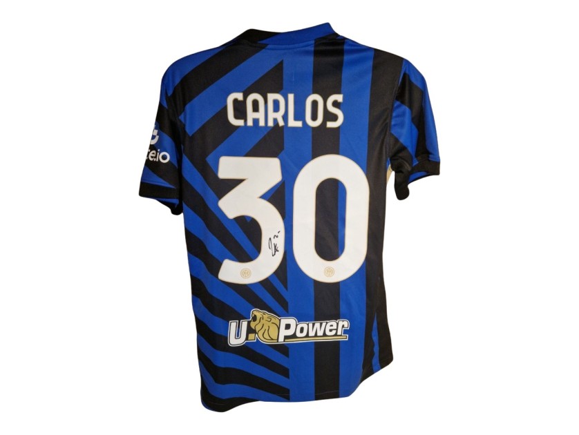 Carlos Augusto Inter Milan 2024/25 Signed Shirt - CharityStars
