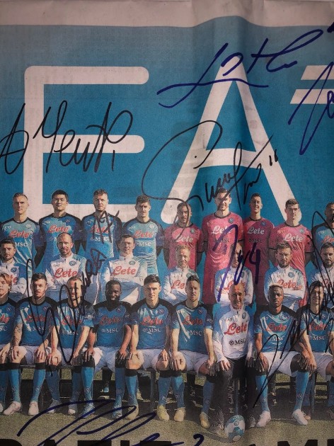 Official Napoli Poster, 2022/23 - Signed by the players - CharityStars
