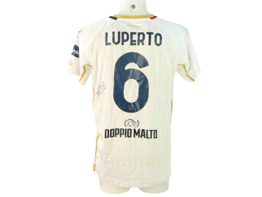 Luperto's Signed Unwashed Shirt, Lecce vs Cagliari 2024 - CharityStars