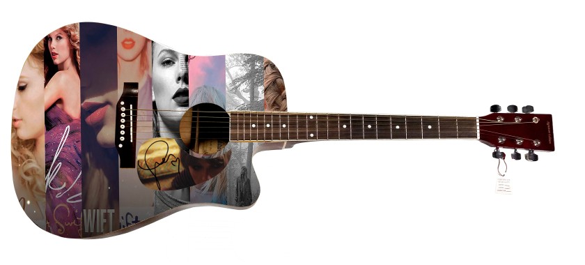 Taylor Swift Signed with Heart Added Pickguard Custom Signature Edition ...