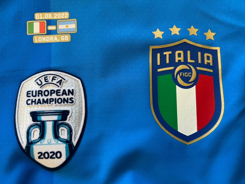 Maglia gara Raspadori, Italia-Argentina 2022 - CharityStars